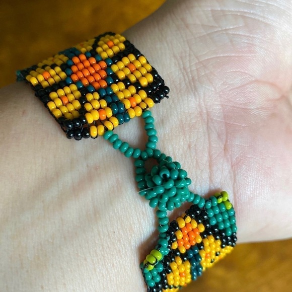 Hand Crafted | Jewelry | Mayan Hand Beaded Peyote Bracelet | Poshmark
